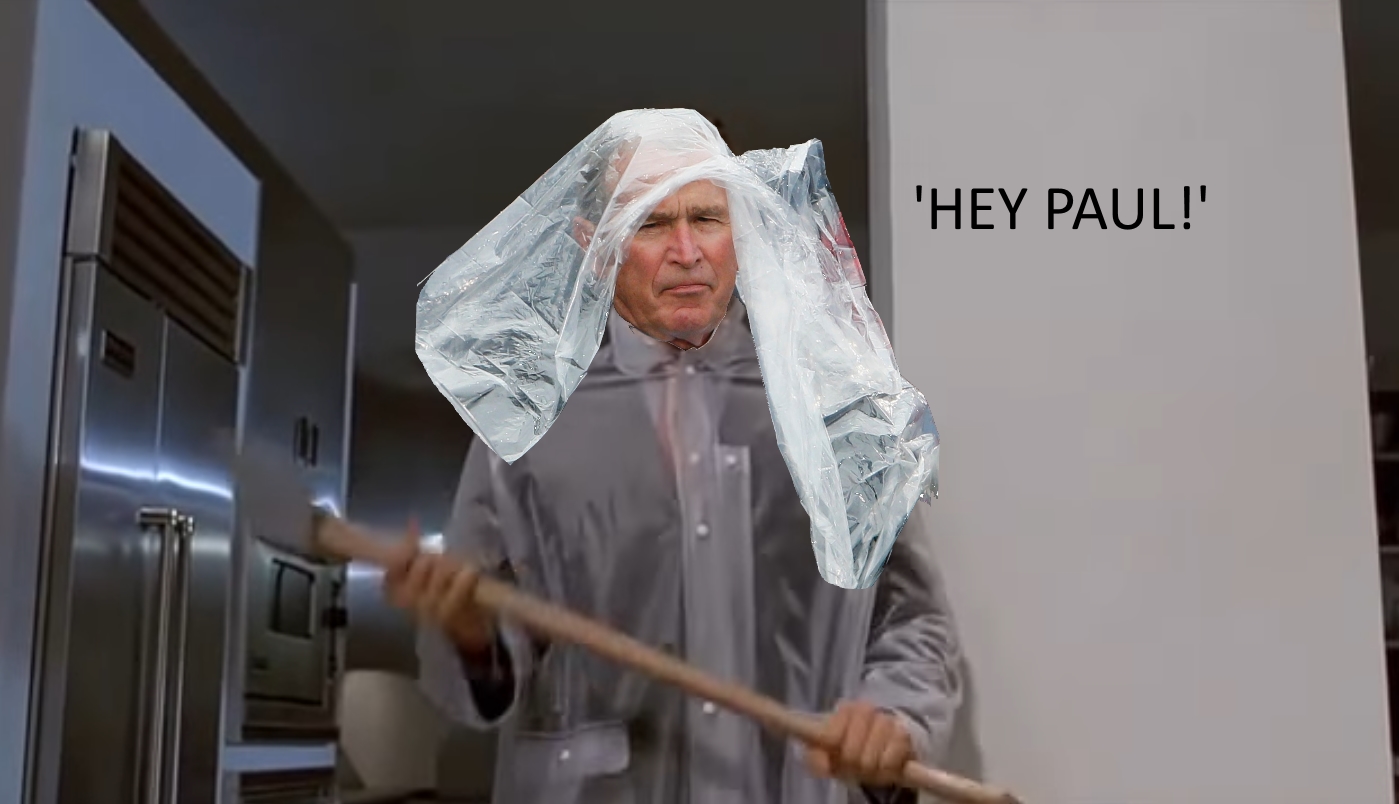 George W. Bush's Spectacular Struggle With His Poncho During The ...