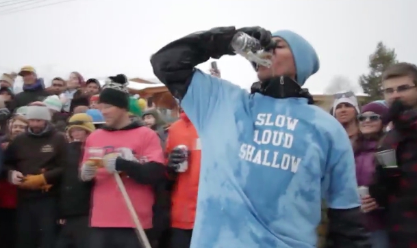 This Outdoor Winter Drinking Game Looks Like The Greatest Drinking Game ...