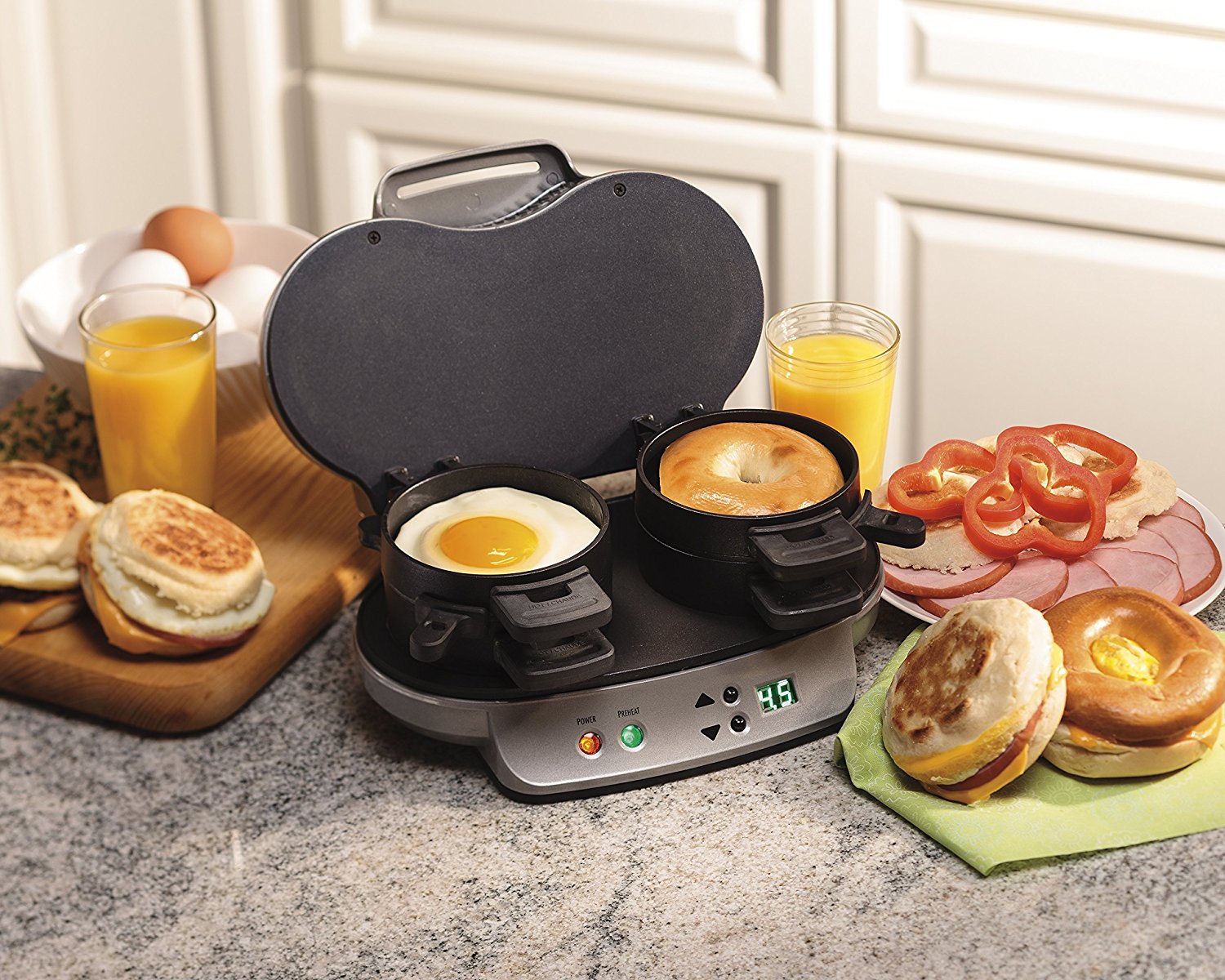Why Make One When You Can Make Two? This Dual Breakfast Sandwich Maker ...