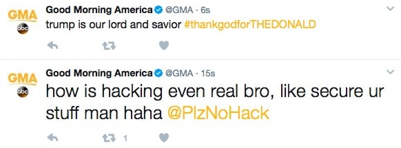 ABC News' Twitter Hacked, Posts Death Hoax And Pro-Trump Messages ...