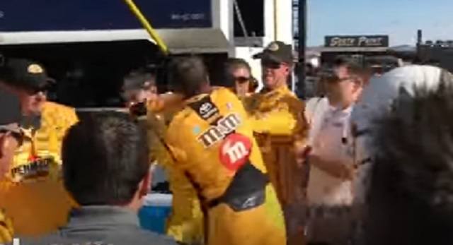 NASCAR FIGHT! Kyle Busch Gets Bloodied In Post-Fight Brawl With Joey ...