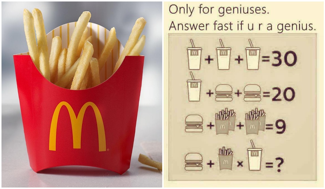 The Internet Is Losing Its Mind Over This McDonald's Algebra Problem ...