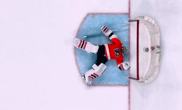 Frightening Moment As Flyers' Goalie Michael Neuvirth Randomly ...