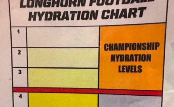 The Texas Longhorns Football Program Has A Chart To Tell Players What ...