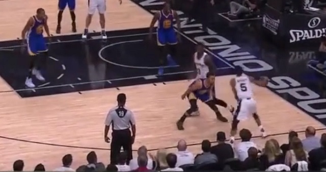 Spurs' Dewayne Dedmon Appears To Take Cheap Shot At Steph Curry's Knee ...