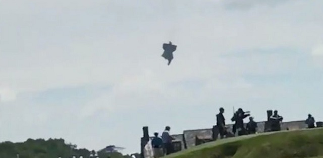 Dramatic Video Shows Blimp Catching Fire And Crashing At U.S. Open ...