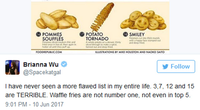 Chart Ranking Best Kinds Of French Fries Is Making The Internet Mad