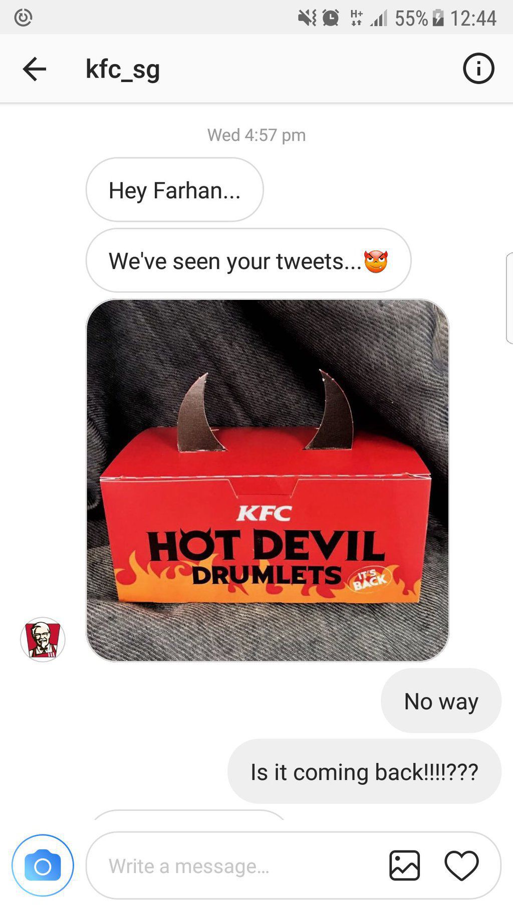 Internet Hero Tweets At KFC For A Year Until They Brought Back His ...