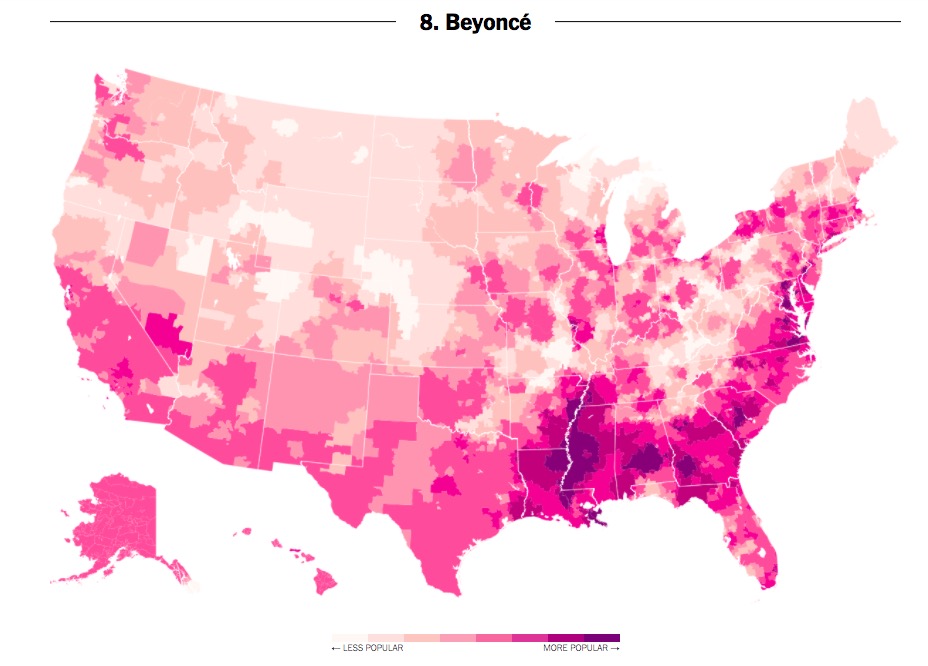 Maps Show How The Most Popular Music In America Changes Drastically ...