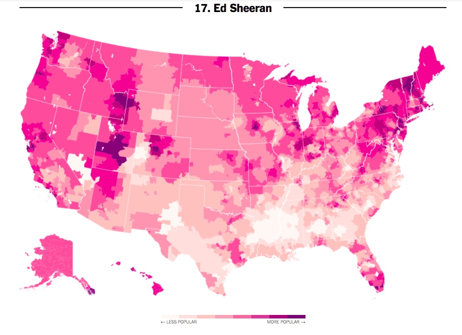Maps Show How The Most Popular Music In America Changes Drastically ...