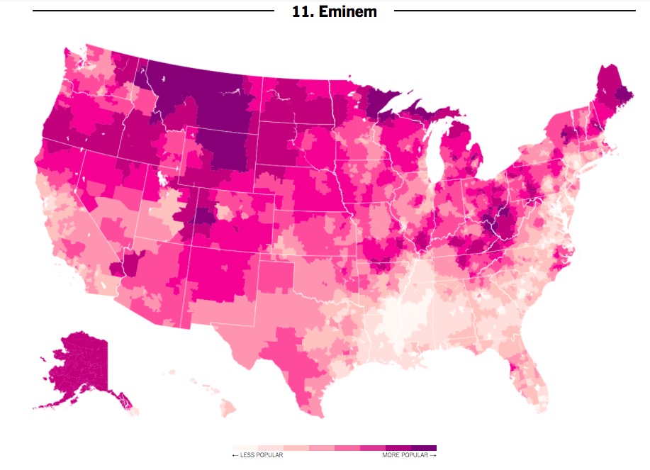 Maps Show How The Most Popular Music In America Changes Drastically ...