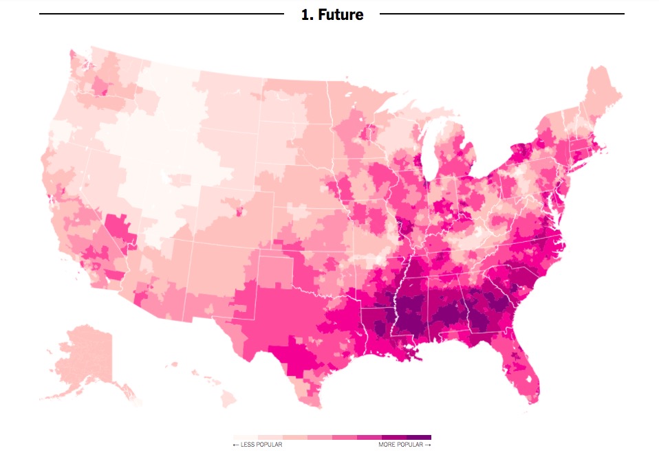 Maps Show How The Most Popular Music In America Changes Drastically ...