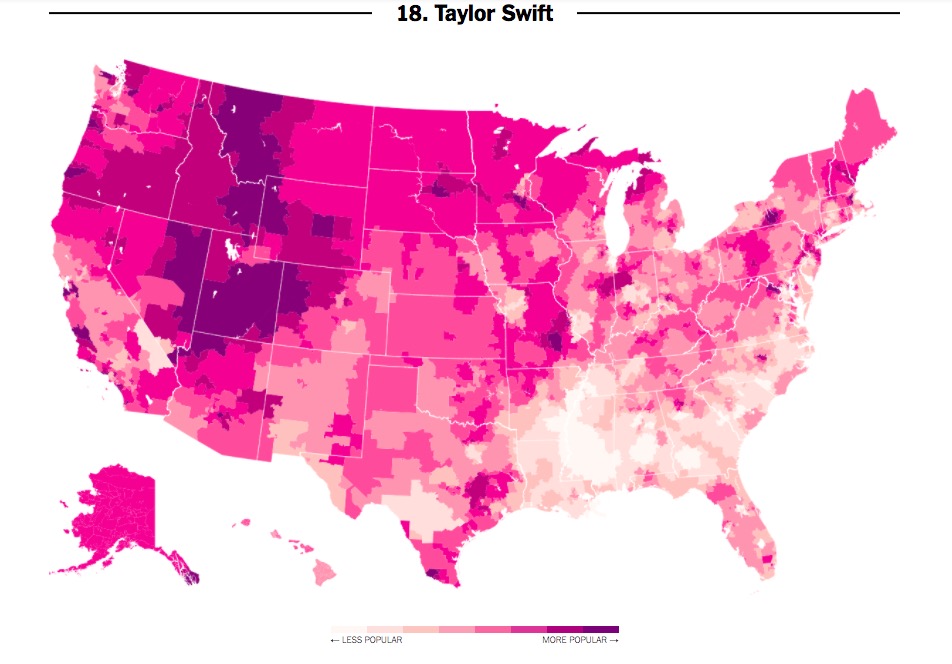 Maps Show How The Most Popular Music In America Changes Drastically ...