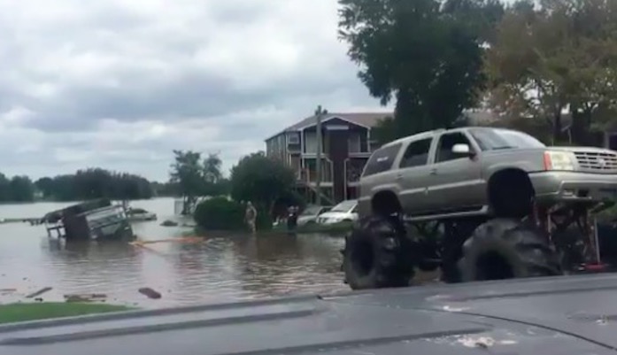 Texas Rednecks With Monster Lifted Trucks Rescue The National Guard ...