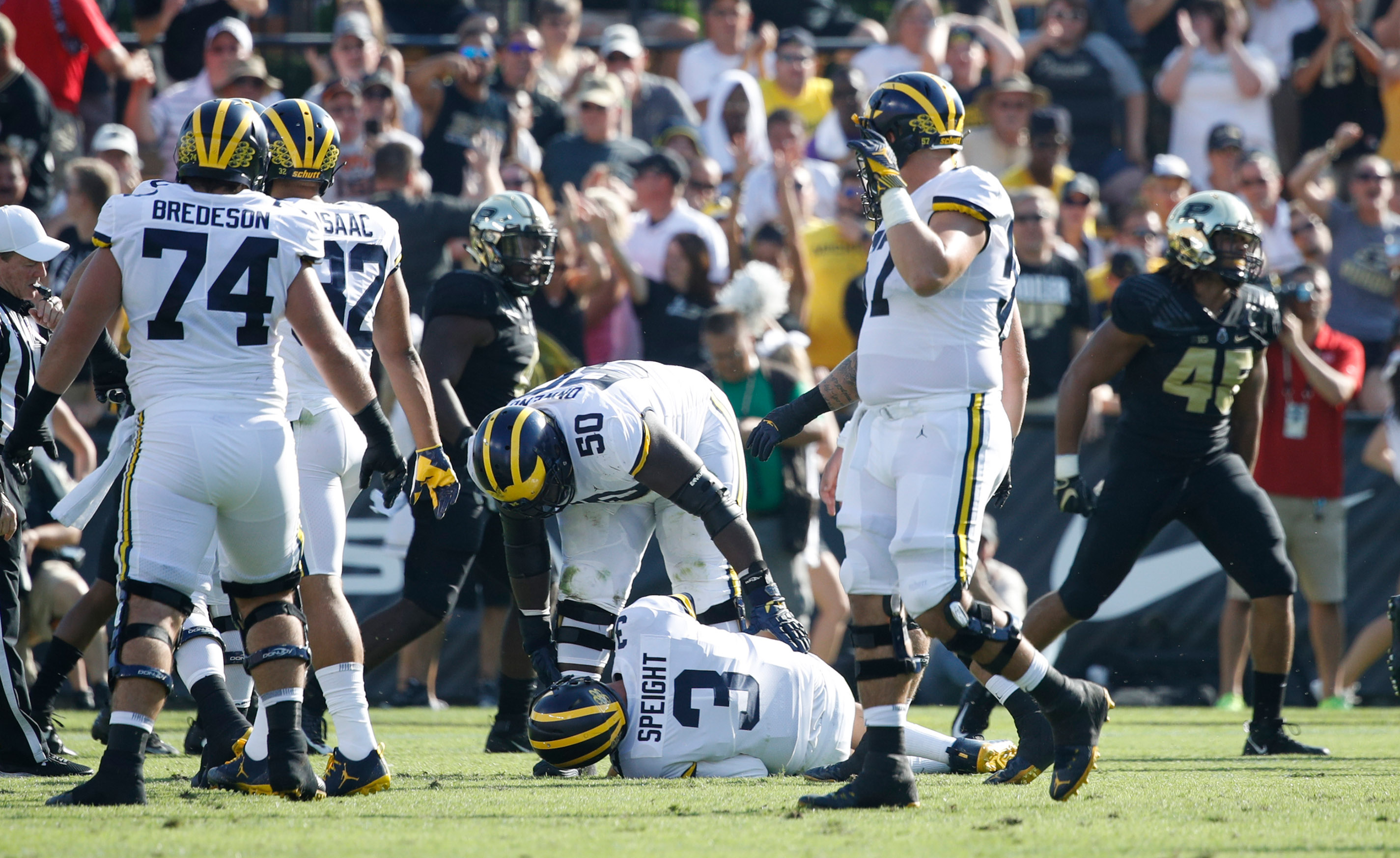 Michigan QB Wilton Speight's Parents Say Purdue's Medical Treatment Of ...