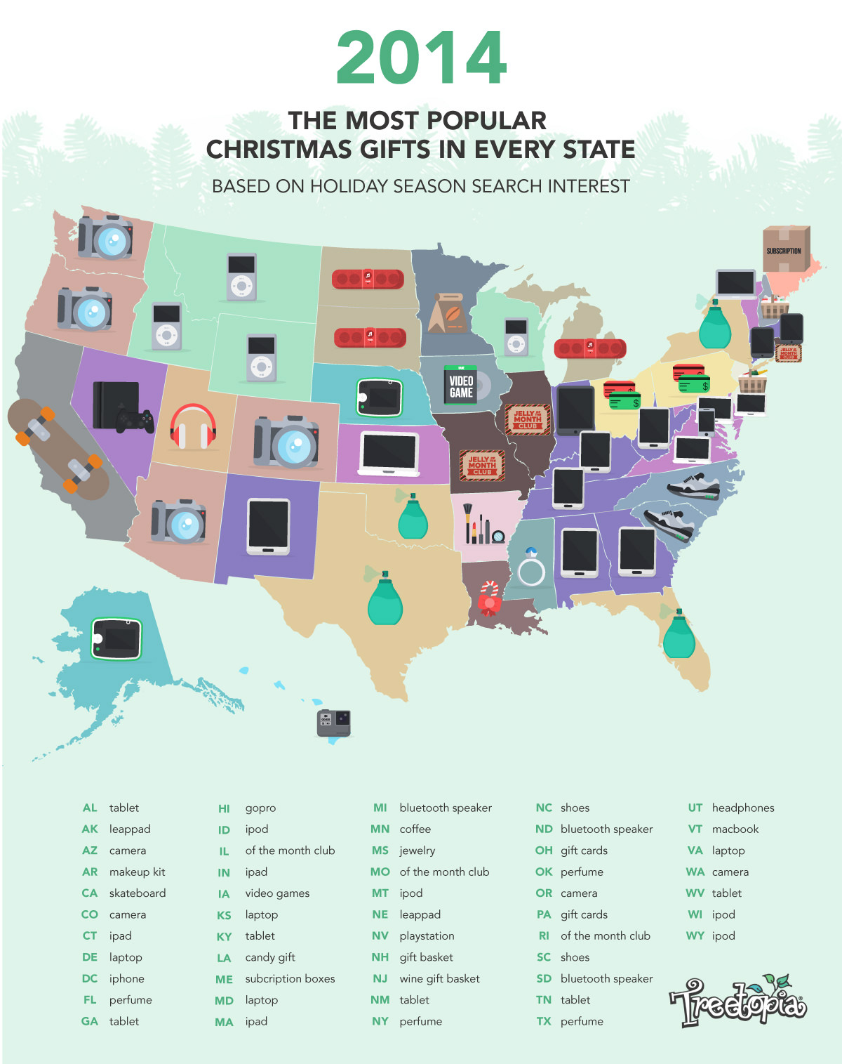 These Maps Of The Most Searched Christmas Gift In Each State Make Me ...