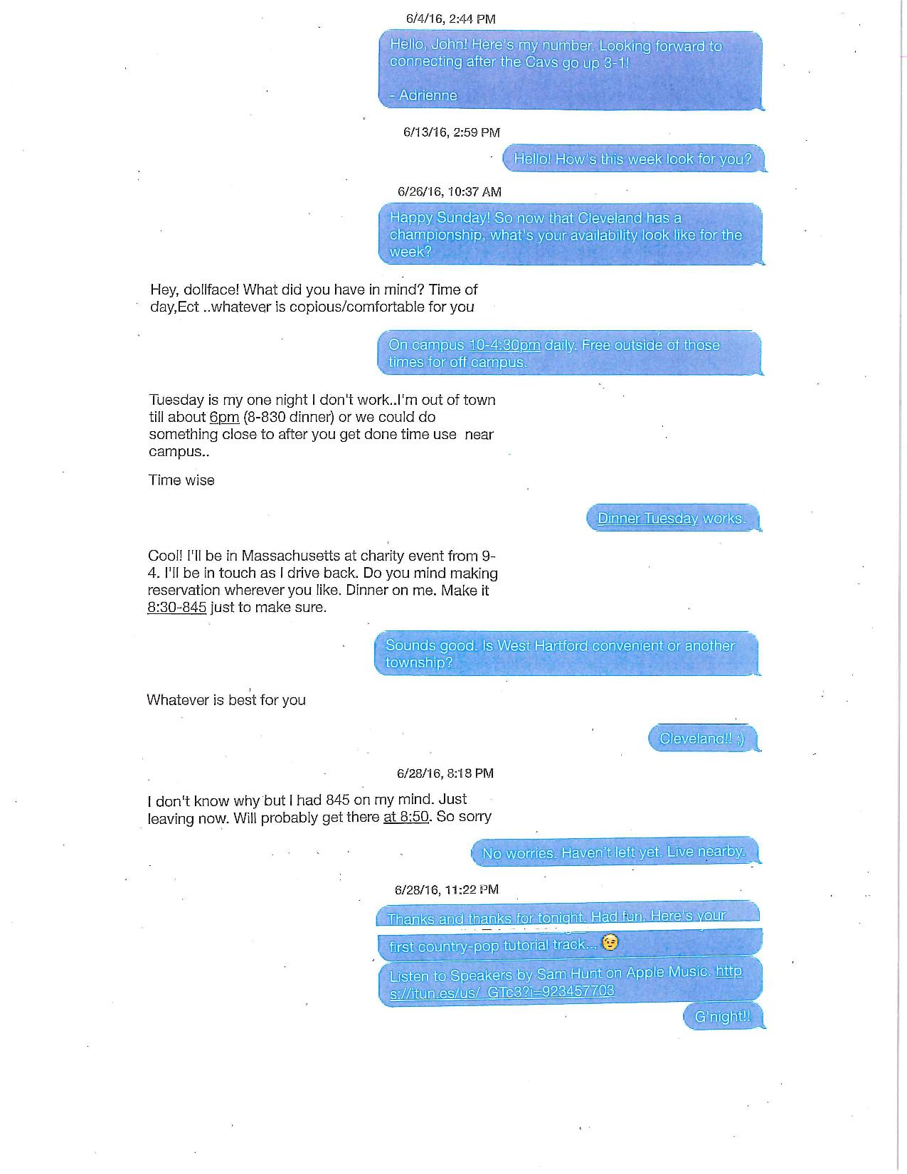 ESPN Releases Text Messages Between John Buccigross And His Accuser In ...