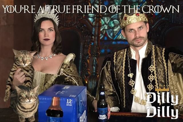 This Couple Made A Bud Light 'Dilly Dilly'-Themed Christmas Card And It ...
