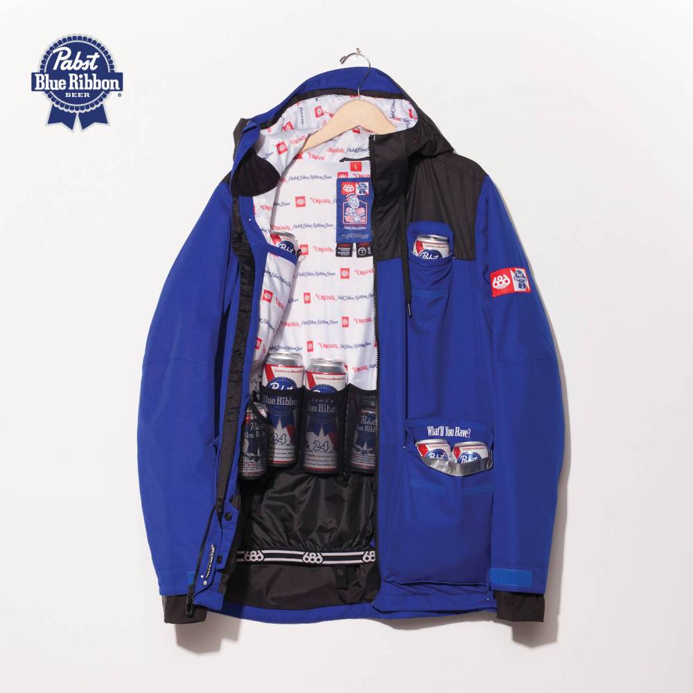 Pabst Blue Ribbon Just Made The Ultimate Ski Jacket And It Stashes Many ...