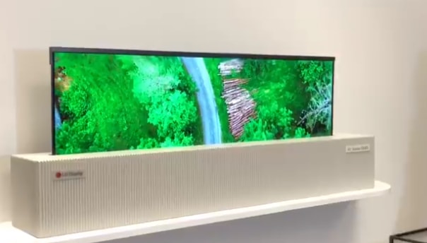 CES 2018: LG Unveils 65-Inch OLED TV That Rolls Up Like A Poster - BroBible
