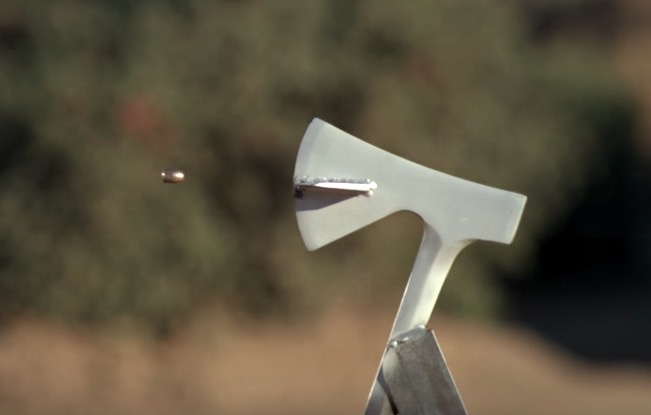 Splitting Bullets In Mid-Air Using An Axe Looks Awesome Using The 4K ...