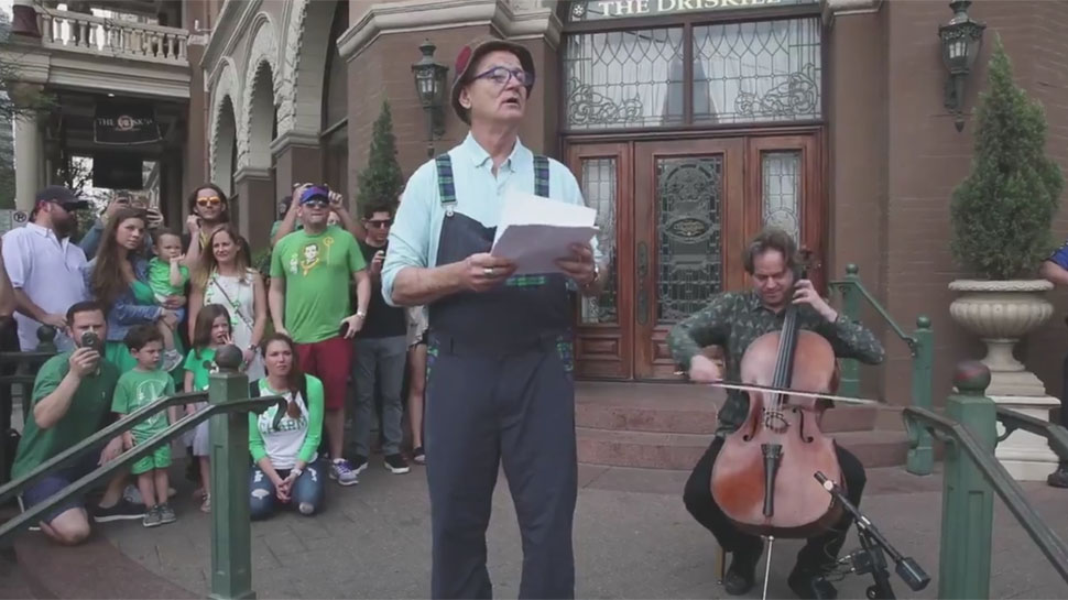 Watch Bill Murray Read Rousing Poem About Dogs And Take A Nap During ...
