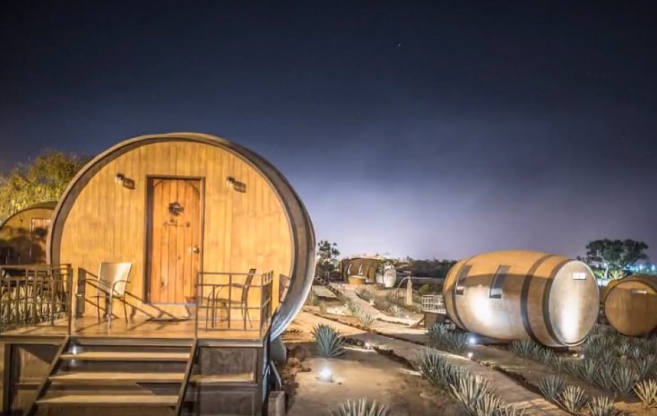 Sleep In A Giant Aging Barrel Hotel In An Agave Field In The Heart Of ...