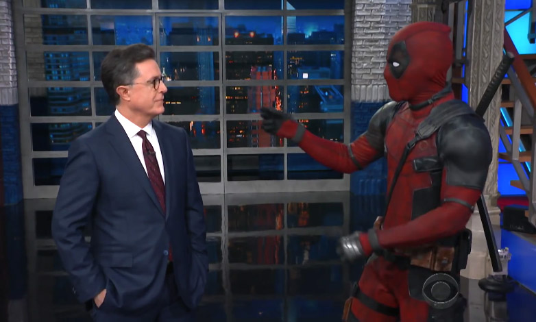 Deadpool Crashed Stephen Colbert's Monologue And Hard To Believe, But ...