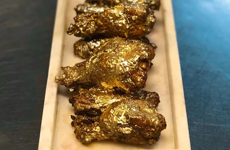24-Karat Gold Chicken Wings Exist, There's A Luxurious Wing And ...