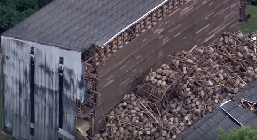 OH THE HUMANITY!!! Thousands Of Bourbon Barrels Smashed After Warehouse ...