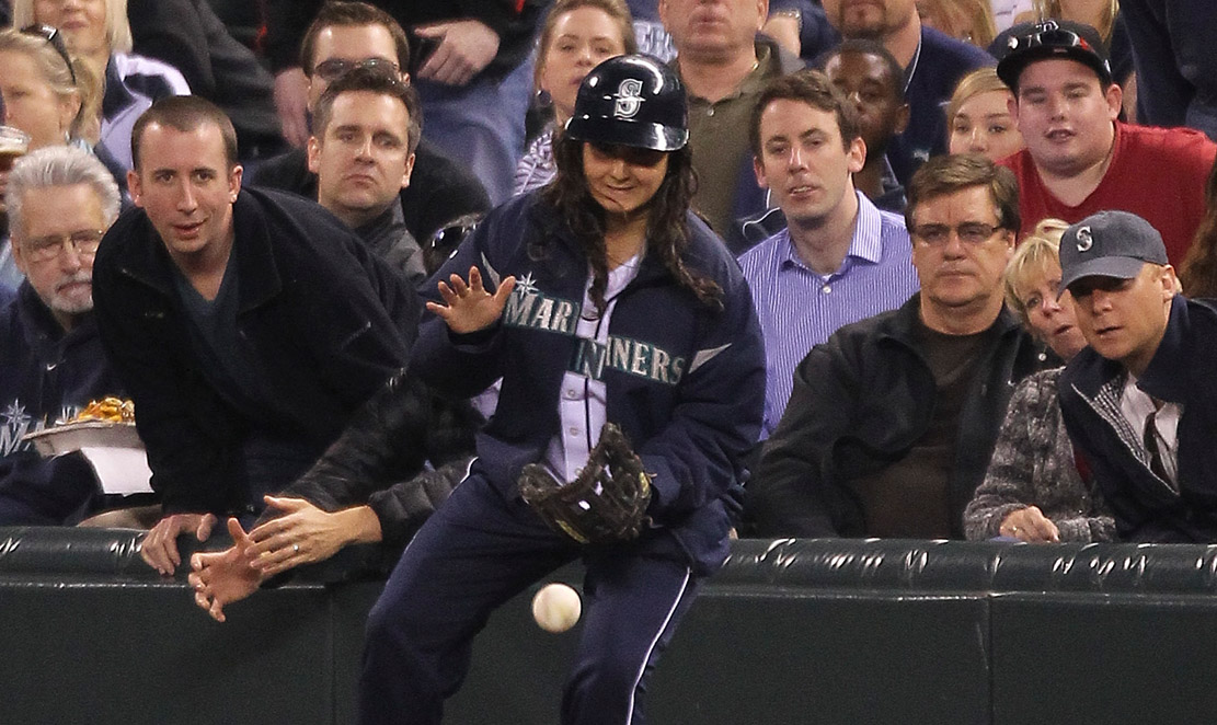 This Compilation Of MLB Ballgirls Flashing Some Leather, Saving Fans ...