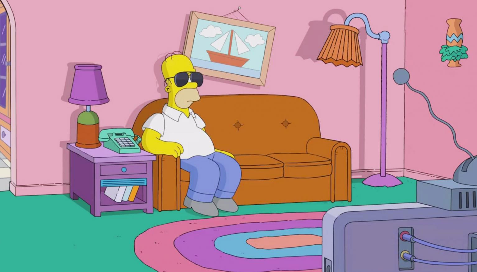 Check Out The Simpsons' Iconic Living Room Updated In Six Different ...