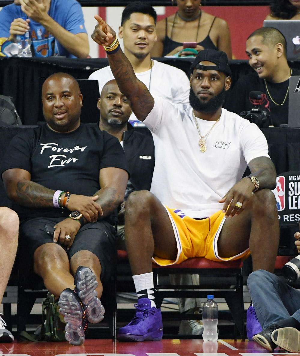 LeBron James Got A Pair Of Diamond And Gold LeBron 15s Worth Over $100K ...