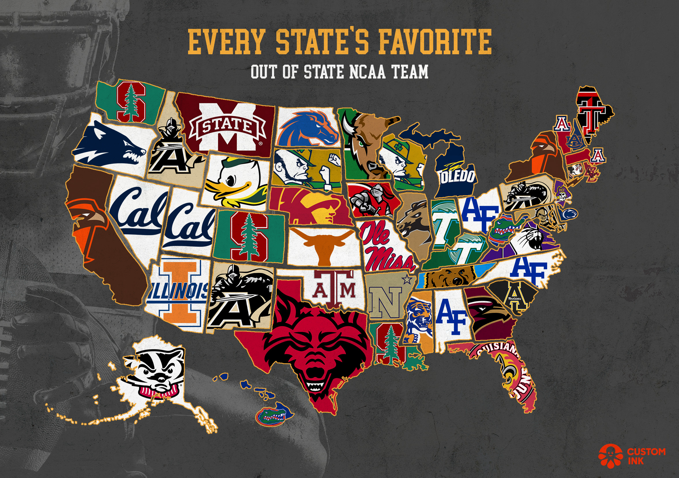 Fascinating New Maps Reveal America's Favorite Out-Of-State NFL And ...