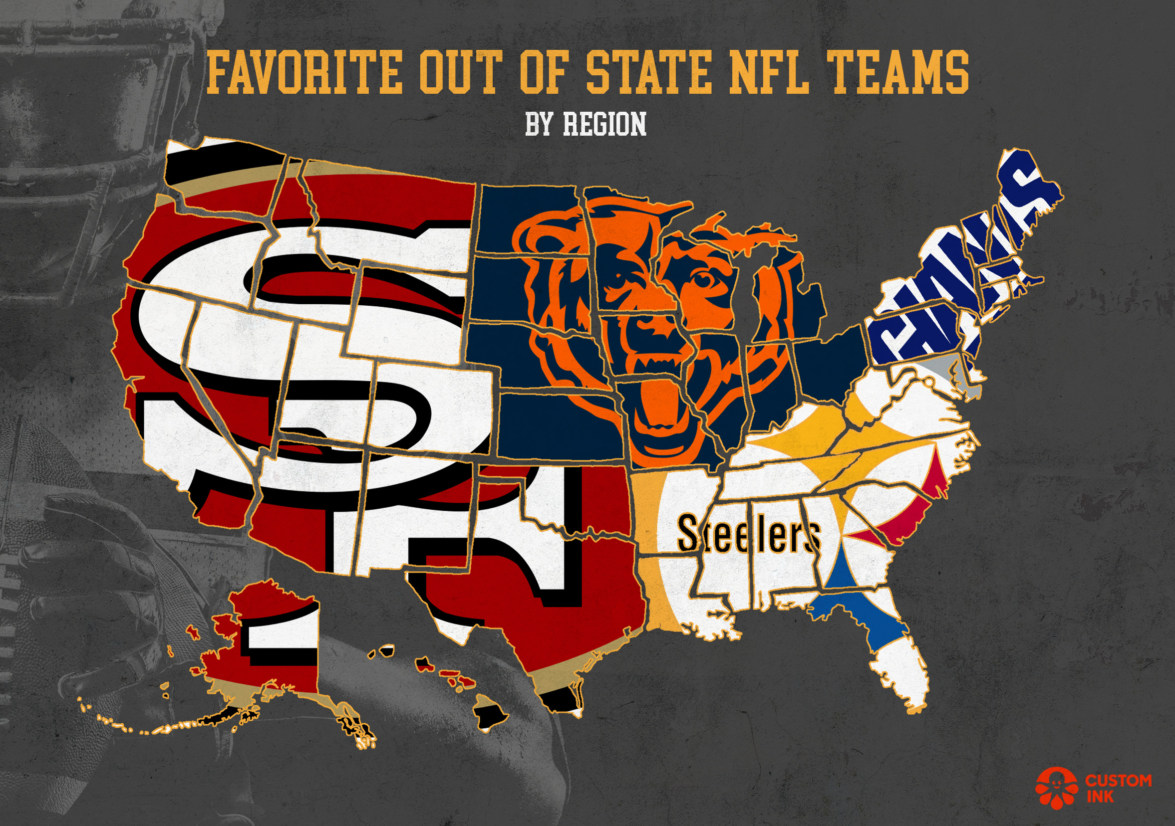 Fascinating New Maps Reveal America's Favorite Out-Of-State NFL And ...