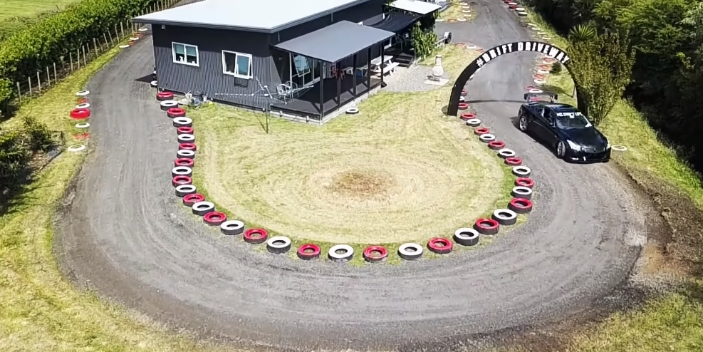 Dad Builds Drift Track Around His House, Lives His Best Life - BroBible