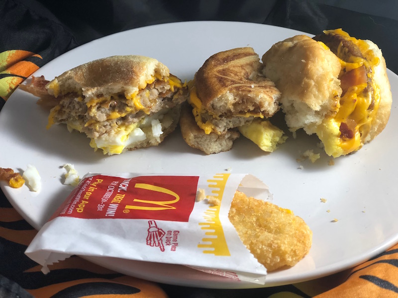 I Tried To Eat All Of McDonald's New Triple Breakfast Stacks In One ...