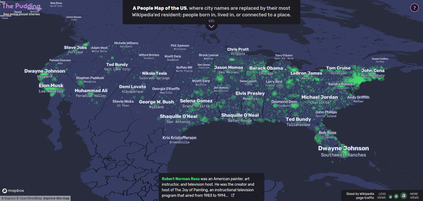 Incredibly Addictive Interactive Map Shows The Most Searched Person On ...