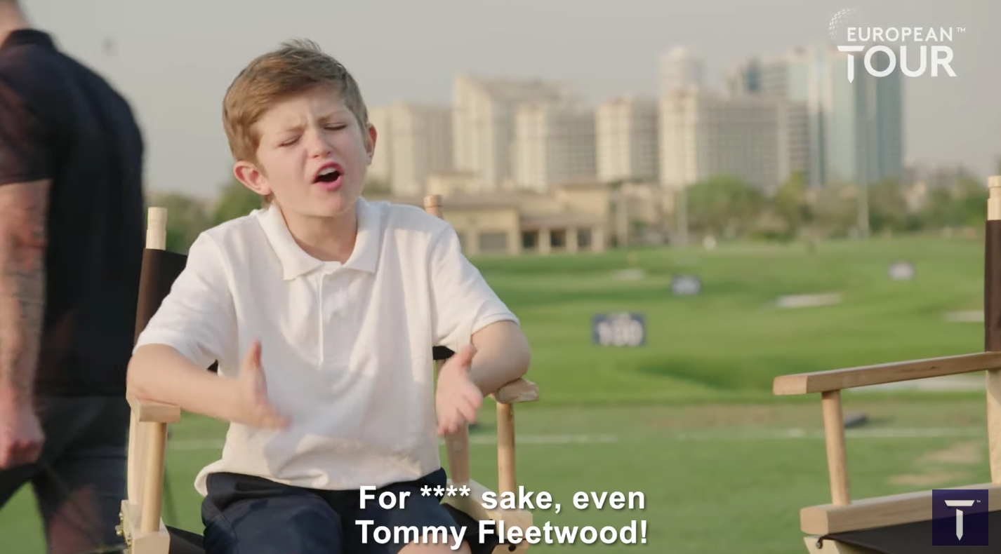 Little Billy Is Back Trying To Interview European Tour Players And His ...