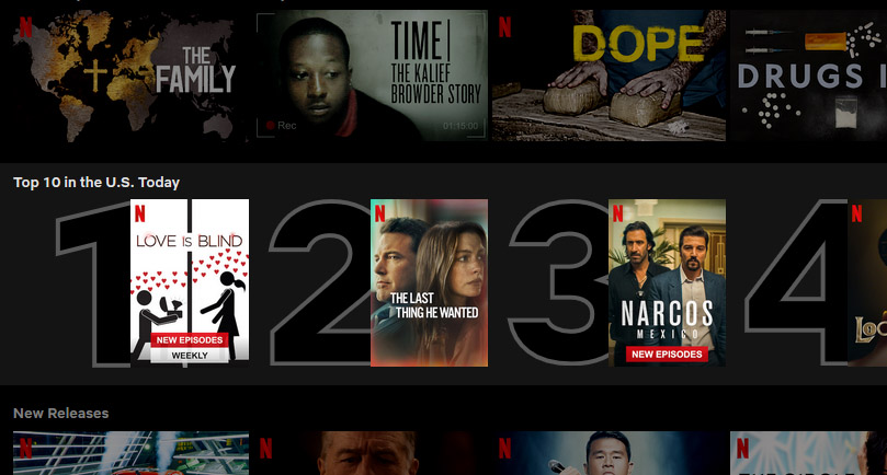Netflix Introduces New 'Top 10' Row That For The First Time Reveals An ...