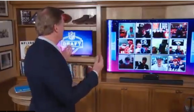 Roger Goodell Gets Booed During Virtual NFL Draft - BroBible