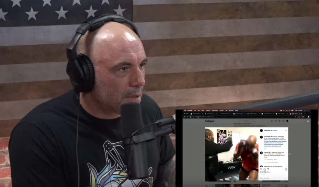 Joe Rogan Reacts To Mike Tyson's 'Terrifying' Boxing Comeback Videos ...