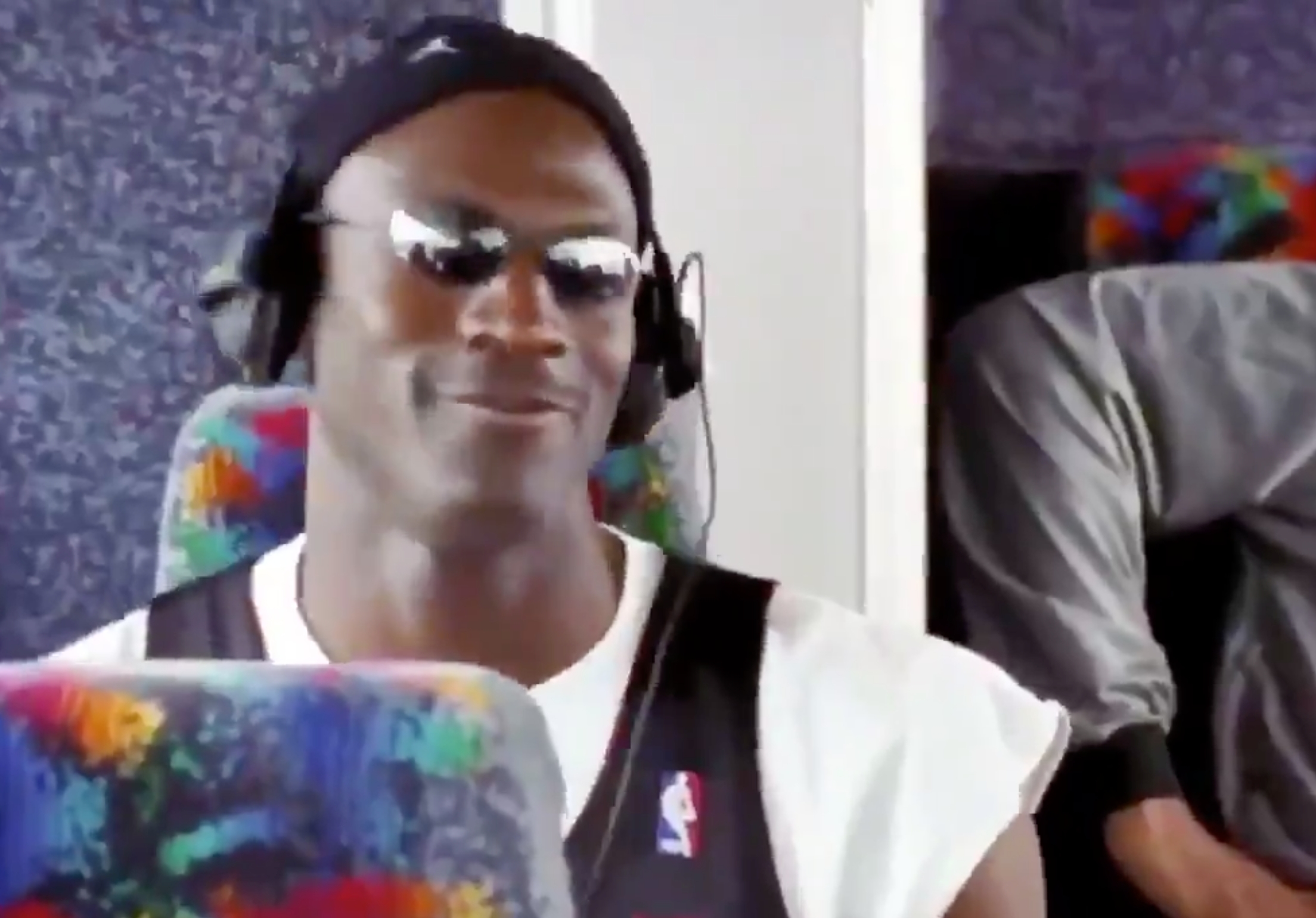 The 'Michael Jordan Jamming Out' Meme Of Him Dancing On A Bus Is 'The ...