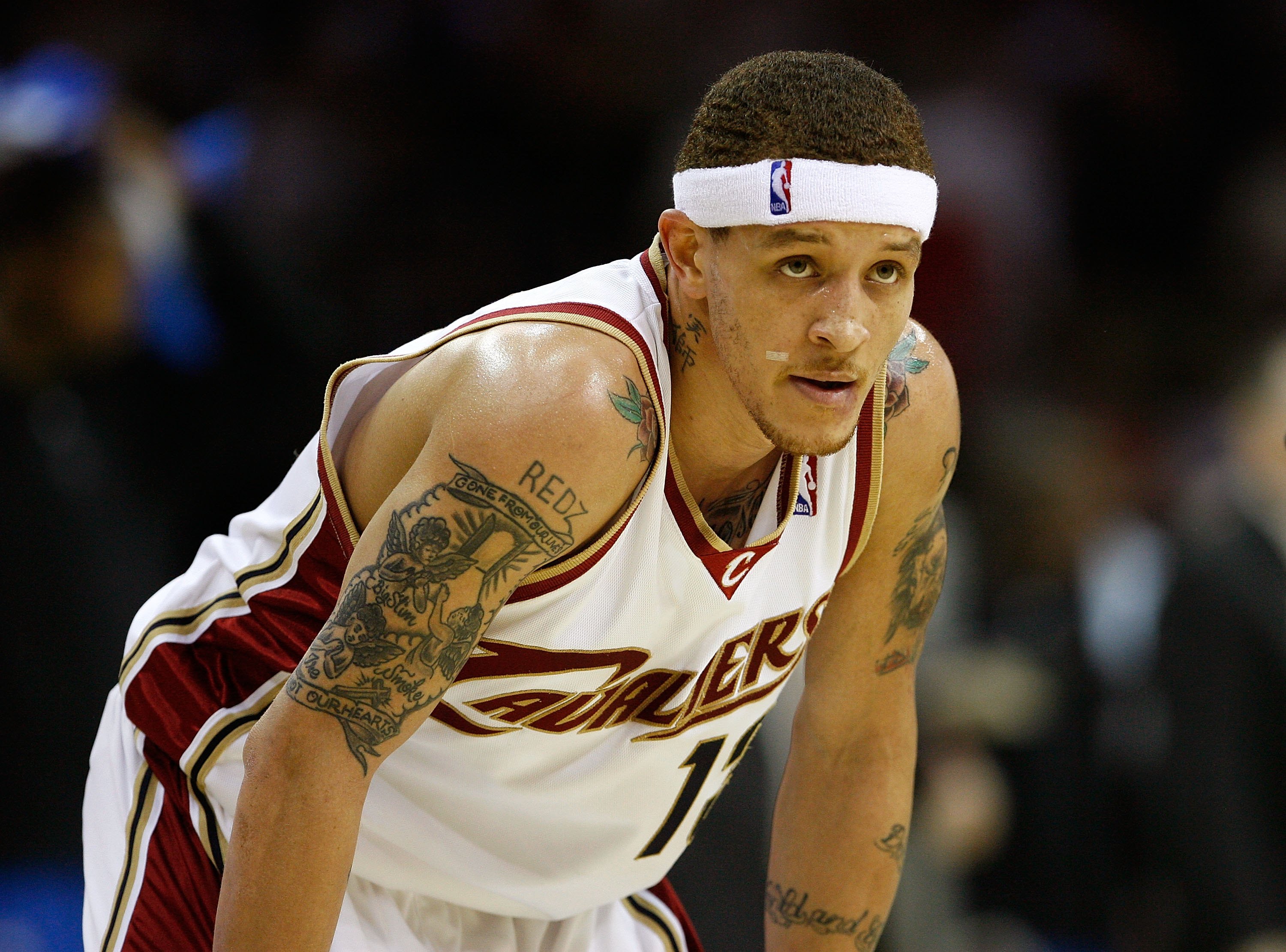 This Photo Of Delonte West Holding A Sign Begging For Money At An ...