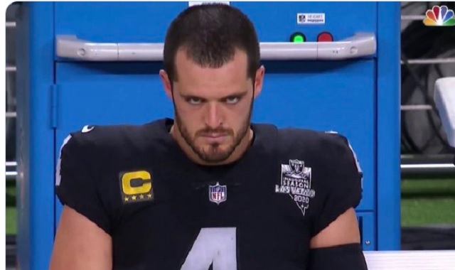 Derek Carr's Angry Stare Becomes An Instant Meme During Raiders-Chiefs ...