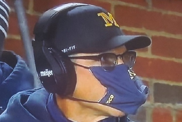 The Internet Mocks Jim Harbaugh's Ridiculous 'Headset Boner' Under His ...
