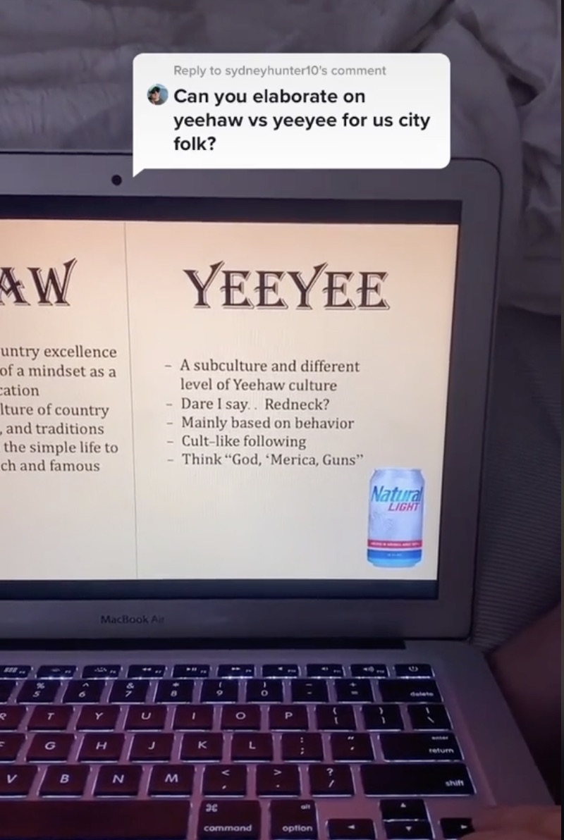 Yee Haw Or Yee Yee? TikToker Makes A PowerPoint To Explain The ...