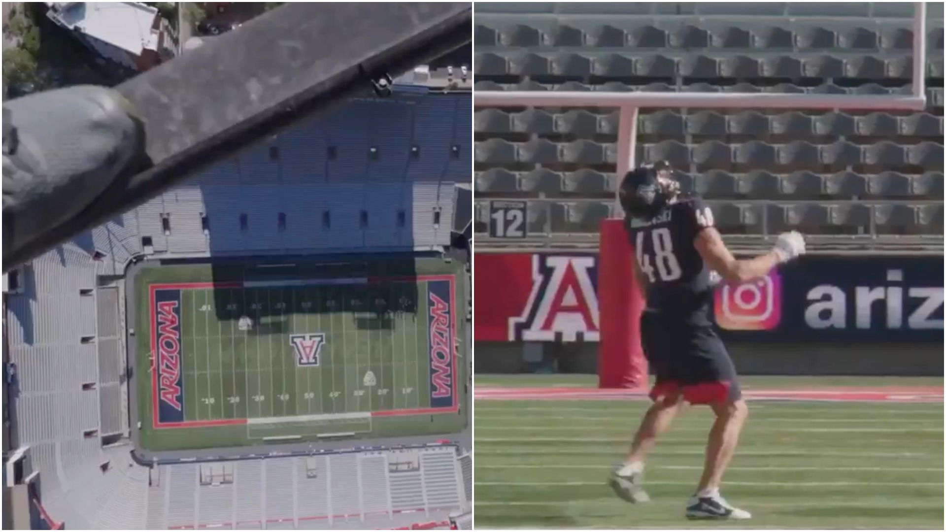 Rob Gronkowski Sets A World Record By Catching A Football Dropped 600ft ...