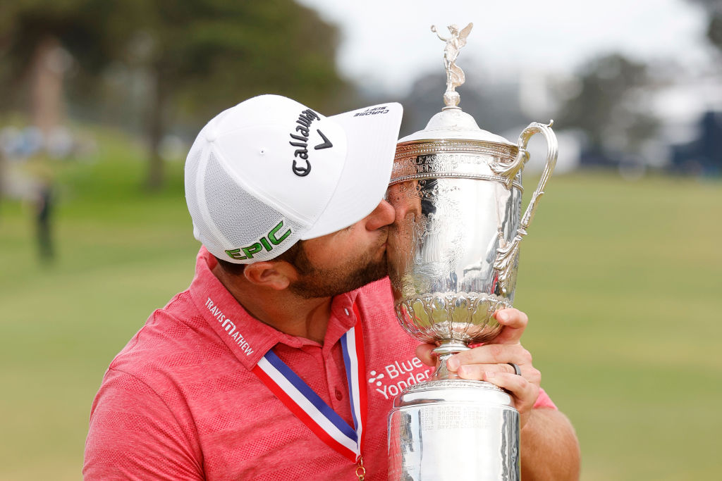 Jon Rahm Celebrates U.S. Open By Chugging Beer From Trophy