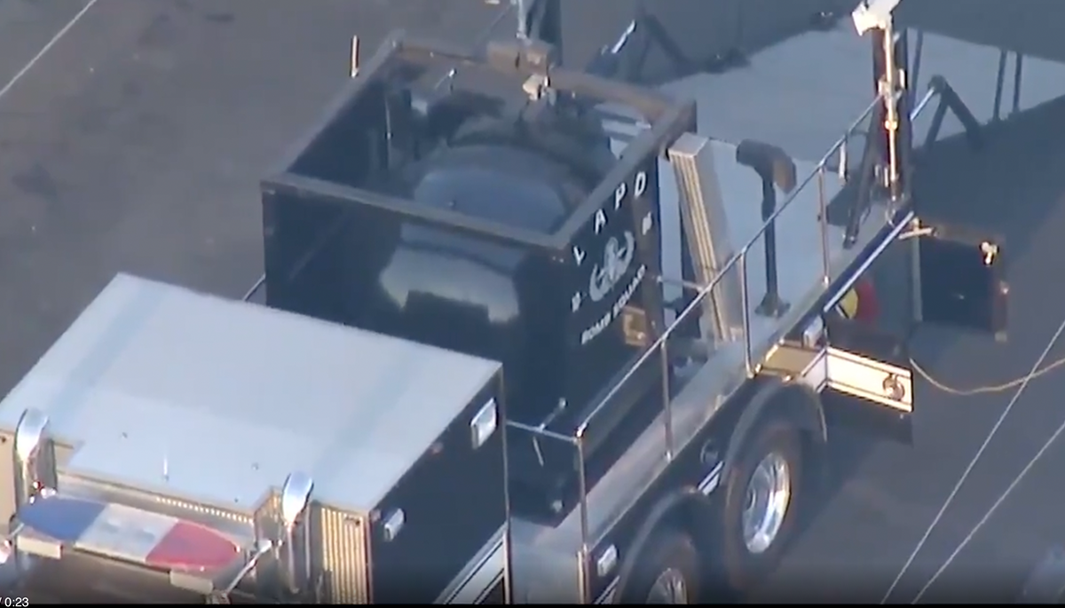 LAPD Bomb Squad Truck Destroyed After Homemade Fireworks Explode